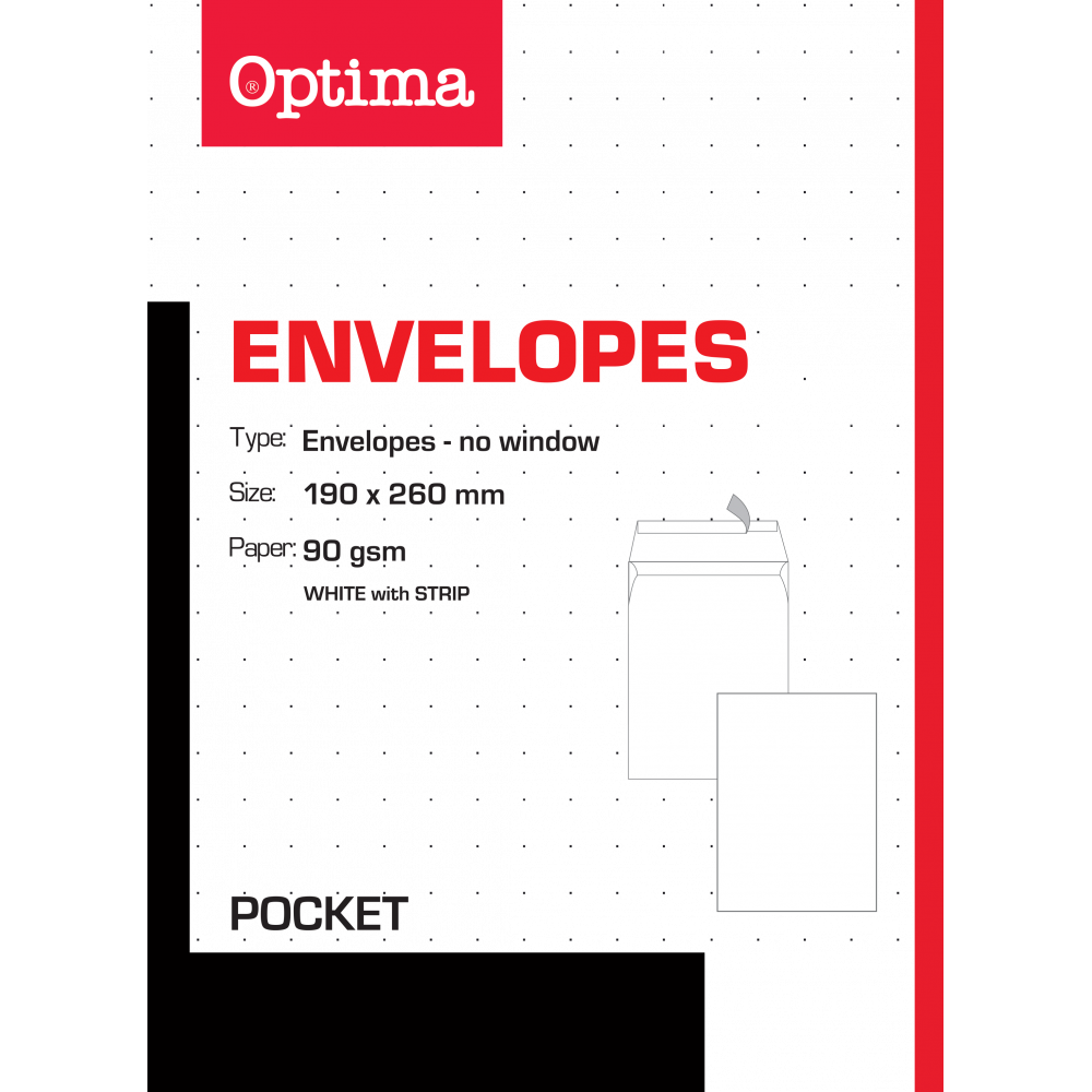 OPTIMA KOVERTA 19*26 COMPETITOR 90gr - Point Corp