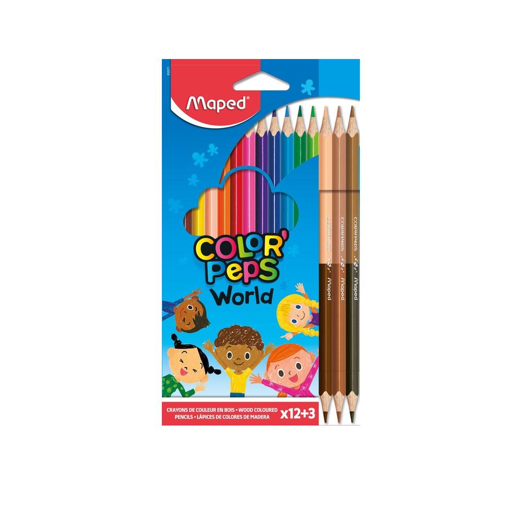 MAPED bojice COLOR PEPS 12+3 boje koze - Point Corp